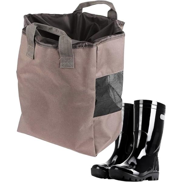 水や汚れに強く、ウェーダーや長靴などの収納に便利な防水仕様のウェーダーバッグです。バッグの開口部は巾着バッグデザインで、紐を引くだけで口をしっかり閉じることができ、開閉もスムーズ。中身が飛び出しにくい構造となっております。厚手ながらも柔らか...