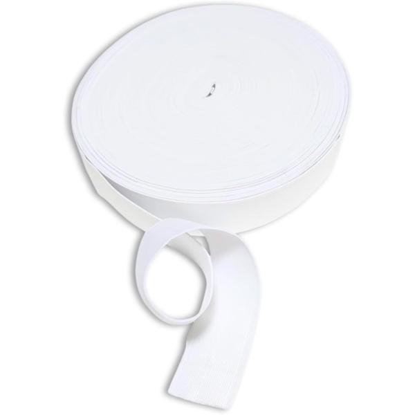 バリエーションコード : 2BU8U4KRUDハサミでお好みのサイズにカットしてお使いいただける平ゴム紐 幅50mmです。カラーは白、黒、長さは10m、40mからお選びいただけます。伸縮性に優れているため、ゆるくなった衣服のウエストや裾、袖...