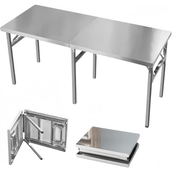 バリエーションコード : 2BU93OX2R4「製品仕様」サイズ：幅150x奥行50x高さ75cm 材質：ステンレス組立式 無磁性で錆びにくく、耐久性にも優れたステンレスを使用し、ヘアライン加工が施されているため、油汚れやサビが付きにくく、...