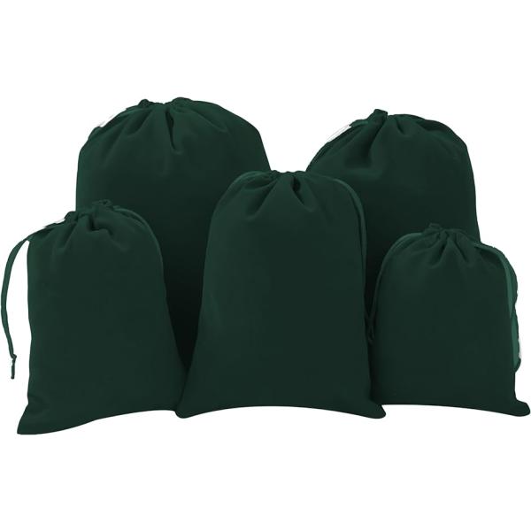 バリエーションコード : 2BU94LT22D特徴(1)「用途別に使える5サイズセット」 5つのサイズがセットになった無地巾着袋。小物・アクセサリー・ジュエリー・ガジェットなど、用途に応じて整理整頓が簡単に。入園準備や旅行、小学校の持ち物管...