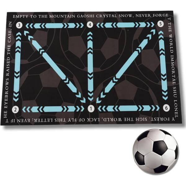 「ボールハンドリング向上」内外の足甲を使った繰り返し練習で、試合での正確なコントロールを習得。足の内外の動きを意識した設計で、試合での操作力を高めます。「滑り止め＆防音機能」PVCとゴム素材により安定したプレー環境を実現し、床への衝撃や音を...