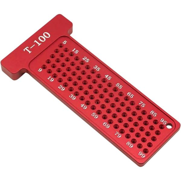 バリエーションコード : 2BU9ROUU91「精密なケガキ定規」1mm単位で穴があり精密な作業に使えるケガキゲージです。作業スピードが格段に向上し作業も捗ります。「簡単に直線が引ける」T字型定規で1mm単位の穴にペンを挿入しスライドする事...