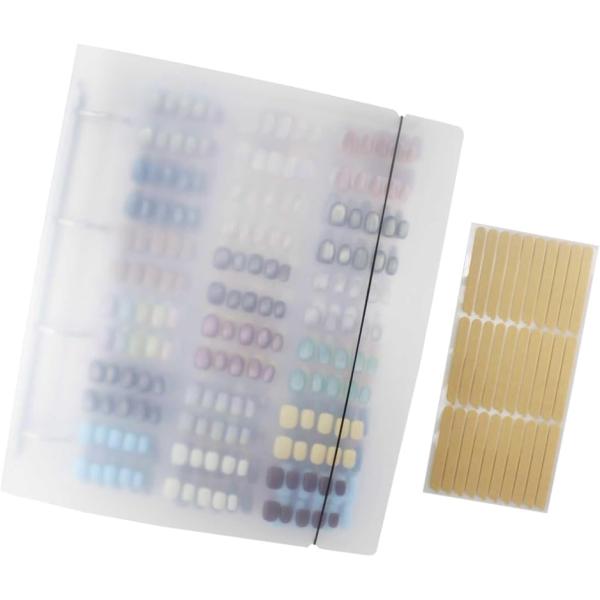 ネイルチップの収納に便利なバインダーです。こちらの写真のように、1枚シートにネイルチップ18セット収納できます。6枚シートで最大108セット収納可能。ネイルサロンにもちろんセルフネイルをする方にもオススメです。アクリルフォーム両面テープ22...