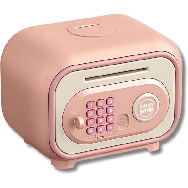 バリエーションコード : 2BUCDNLXFQ「大容量収納」このマイバンク貯金箱は、お札や500円玉をはじめとする小銭をしっかりと収納できる大容量設計。これにより、貯金の管理が簡単になり、貯める楽しさを実感できます。「リアルなATMデザイン...