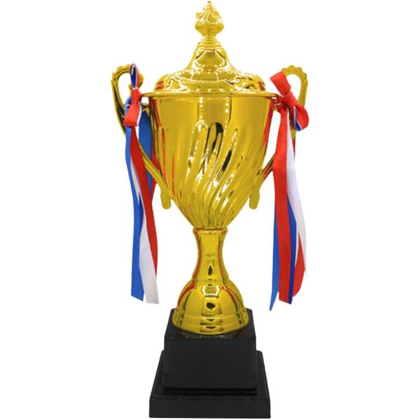 「表彰シーンを華やかに」金色の豪華なリボン付きトロフィーで、表彰シーンを華やかに演出。「イベントにぴったり」ゴルフやスポーツ大会の優勝カップとして、特別感のある賞品に最適。「社内イベントでも大活躍。」スポーツ以外の社内イベントや表彰式でも使...