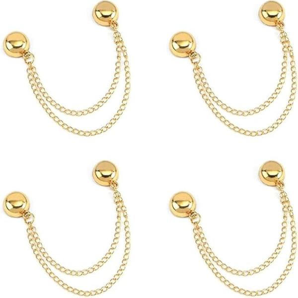 サイズ：クリップ直径：1.2cm　チェーン長さ：11.5cm素材：亜鉛合金ニット・シャツ・ブラウス・カーディガン・ストールなどの裾や袖をおしゃれなアクセントとして固定します。強力マグネットでしっかり固定。簡単に着脱できます。本製品は薄手〜中...