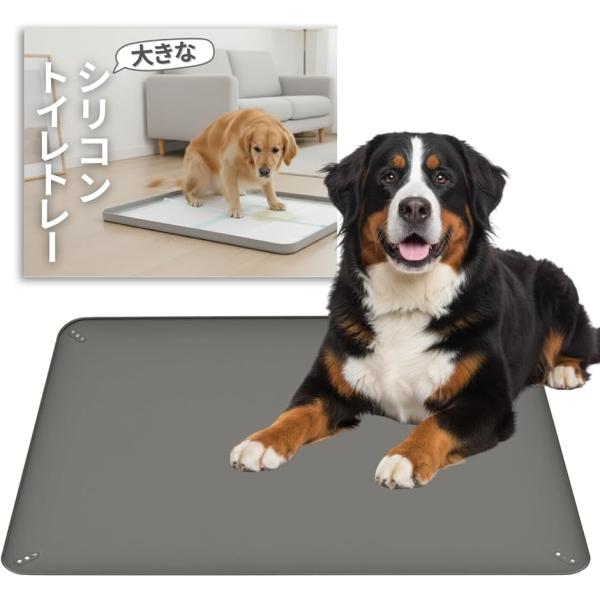 バリエーションコード : 2BUCJUDC8Y「大判サイズで大型犬にも対応」 幅92cmx奥行64cmのワイド設計。ワイドシーツ2枚またはスーパーワイド1枚がぴったり収まり、小型犬から大型犬まで快適に使用できます。「シリコン製で静音・耐久性...