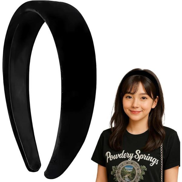 バリエーションコード : 2BUCJPL904「上品で落ち着いた素材感」高級感あるベルベット調生地で、コーディネートに華やかさをプラス。普段使いから特別なシーンまで幅広く活躍します。「小顔見せ効果あり。」幅広タイプが顔のラインをすっきり整え...