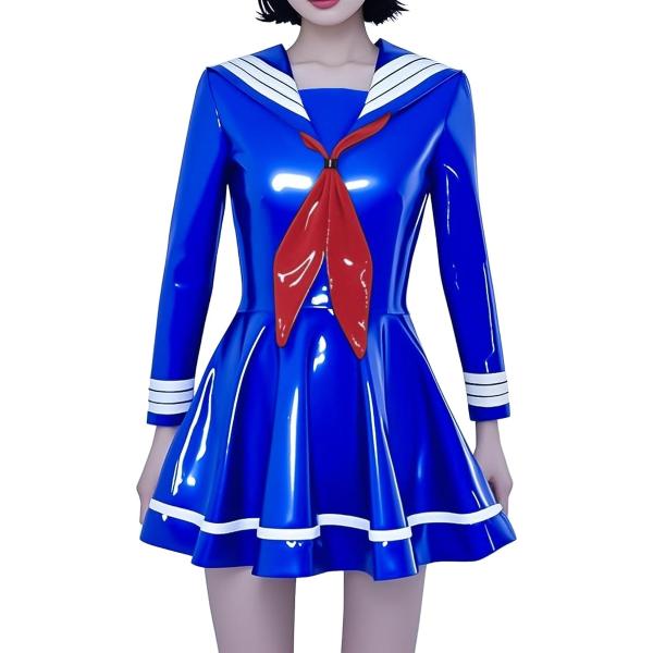 バリエーションコード : 2BUJI4Y41X「商品内容」ワンピース＋リボン「素材」エナメル、裏地：ナイロン「Mサイズ」 バスト/78cm、ウエスト/65cm、ヒップ/72cm「Lサイズ」 バスト/83cm、ウエスト/70cm、ヒップ/77...