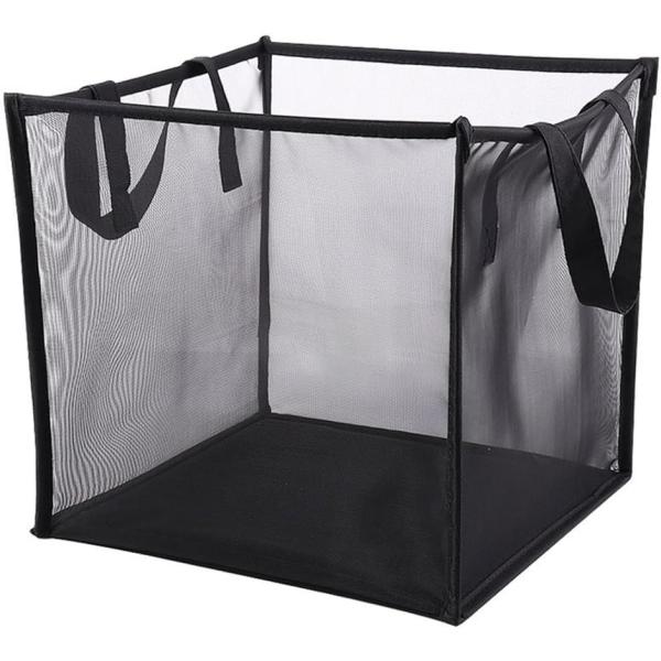 「通気性・視認性」軽量メッシュ素材で通気性抜群。湿気やニオイがこもらず中身も一目でわかります。「多用途収納」洗濯カゴだけじゃない。おもちゃや日用品の収納にも使えるボックス。「省スペース」使わない時はクルッと回してスリムに収納。部屋の隙間も無...