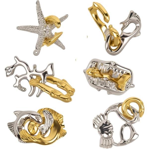 バリエーションコード : 2BUCQ01460脳を活性化させる知恵の輪です。2タイプご用意いたしましたので、立体パズルをご堪能ください。手指の細かい動きを促進し、リハビリの一環としても取り組んでいただけますので、入院中やリハビリ中の方にピッ...