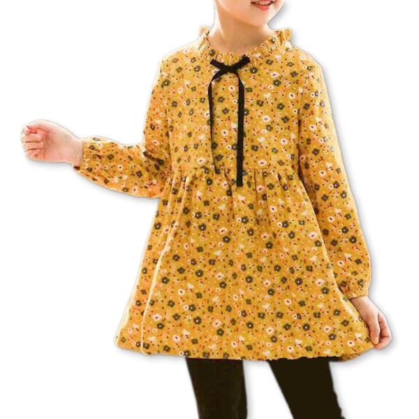 バリエーションコード : 2BUCYW6D9P商品仕様 ： サイズ：90cm、100cm、110cm、120cm　カラー：ピンク、イエロー、グレーかわいい花柄ワンピース ： フリルがとってもキュートな花柄のチュールワンピース。上品なデザイン...