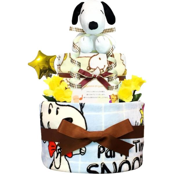 バリエーションコード : 2BUD0JIKL0出産祝いに最適な犬の人気キャラクターのおむつケーキ：世界中で愛されている犬の人気キャラクターをデザインしたおむつケーキは、赤ちゃんへの特別な贈り物として男の子、女の子どちらにも人気があるおむつケ...