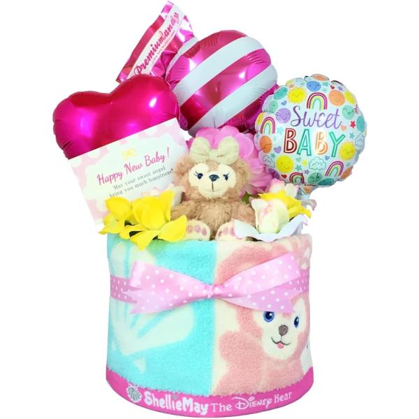 バリエーションコード : 2BUD3V9S0L出産祝いにぴったりのシェリーメイのおむつケーキ: ディズニーの愛らしいキャラクターのシェリーメイをテーマにしたおむつケーキは、赤ちゃんへの特別な出産祝いとして人気です。特に女の子に喜ばれるデザイ...