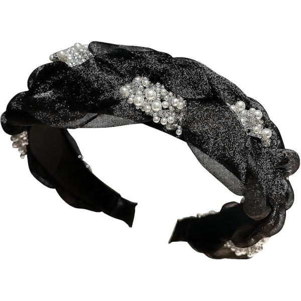 バリエーションコード : 2BUD88DKGN・ふんわりツイストメッシュ ? 空気を含む軽さと透明感で顔周りを明るく。・職人手付けパール＆ラインストーン ? 動くたびにさりげなく輝き、写真映え抜群。・ワイドベースxソフトクッション ? 頭を...