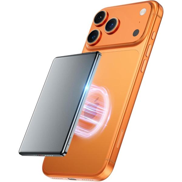 「iPhone専用設計」：このモバイルバッテリー ワイヤレスはiPhoneに極めて適合性を有している。その密着性は優れしく、充電作業も容易に実行できます。ボタンを一度押下するだけで電源がオンに切り替わり、スマートフォンと一緒に常に携帯使用す...