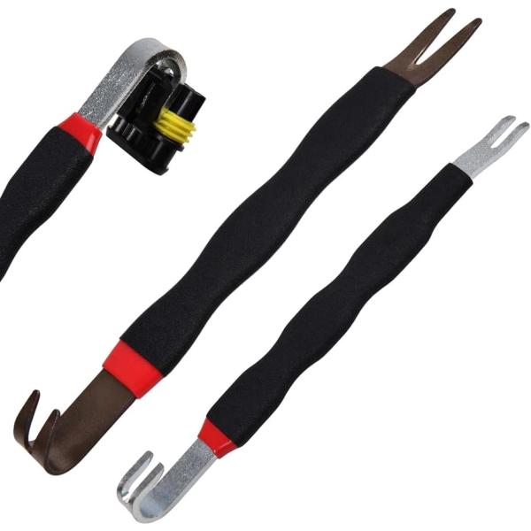 パッケージ内容:2つの電気コネクタセパレーター、1つは7.5インチ、もう1つは8.5インチで、さまざまな作業ニーズを満たすために一緒に使用できます素材: 高品質の炭素鋼で作られたこの電気端子セパレーターは錆びにくく、長期にわたる耐久性を保証...
