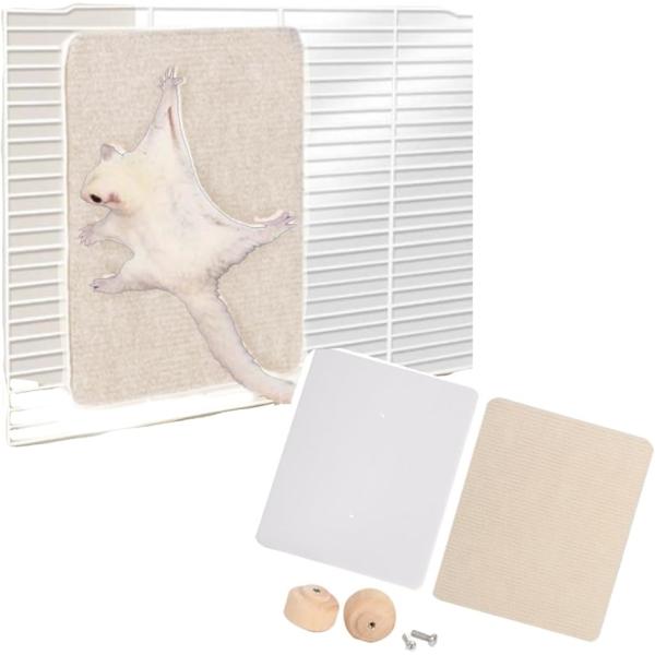 バリエーションコード : 2BUDGUCQW9「モモンガの運動不足を楽しく解消」モモンガやデグー、リスなど小動物が上り下りして遊べる登りシート2枚セット。運動スペースを作ることで、運動不足やストレスを軽減し、ペットの健康維持に役立ちます。上...