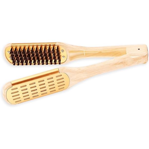 バリエーションコード : 2BUVVVJSLV「髪を傷めにくい設計」熱や摩擦によるダメージを抑える合板型ストレートブラシで、毎日のスタイリングを安心サポート。「ABS素材で軽量＆耐久」しっかり握れる木製風ハンドル＆軽量ABS構造で、長時間の...