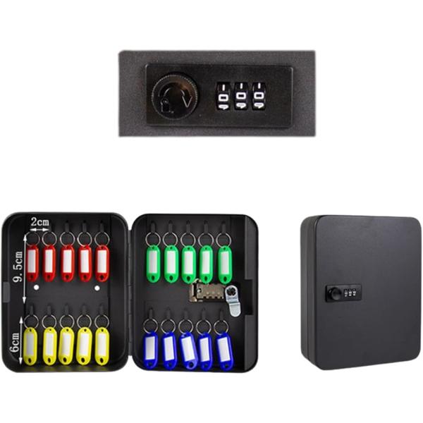 バリエーションコード : 2BUFDGU49T「安全性」このキーボックスはダイヤル式の暗証番号で開閉するため、鍵の紛失や不正アクセスの心配がありません。オフィスや家庭での鍵管理がより安全に行えます。「効率性」最大20本の鍵を一括管理できるた...