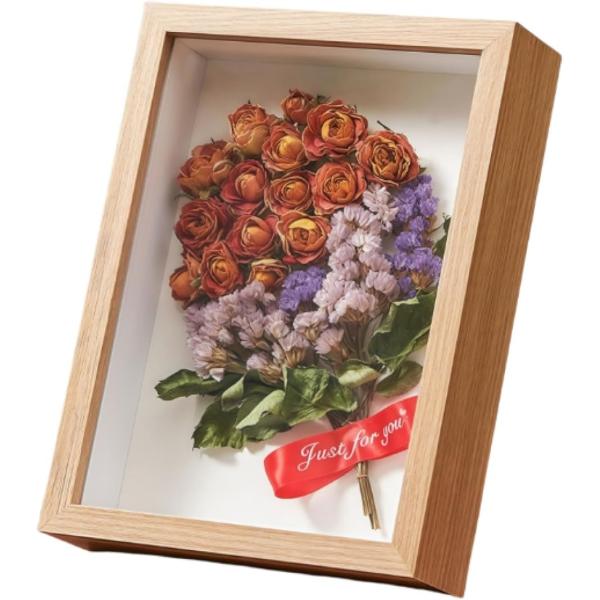 バリエーションコード : 2BUGT46HHR奥行き5cmの立体設計で、写真やコレクションを美しく飾れるA4サイズのボックスフレーム。お気に入りの作品を立体的に展示でき、おしゃれなインテリアとしても映えます。アクリル仕様により、作品をクリア...