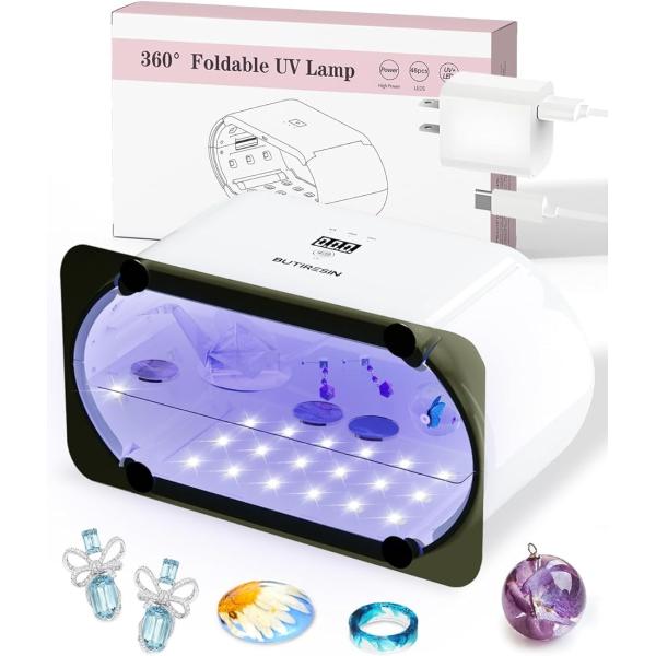 バリエーションコード : 2BR5Y2TV6D「上下両面照射＆48W高出力」48Wの高出力と48個の高性能LEDを搭載し、上下からの360°両面照射を実現。樹脂内部まで均一かつ強力に光を届けることで、従来型ランプと比べて硬化速度・仕上がり精...