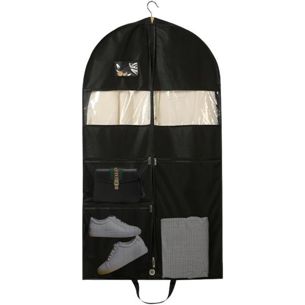バリエーションコード : 2BUGJLSS1Y「徹底した衣類保護機能」 撥水性と防塵性に優れたガーメントバッグが、スーツやワイシャツ、ドレスを湿気や埃から守ります。透明窓で中身を一目で確認でき、急な出張や行事でも衣類の準備がスムーズに整いま...