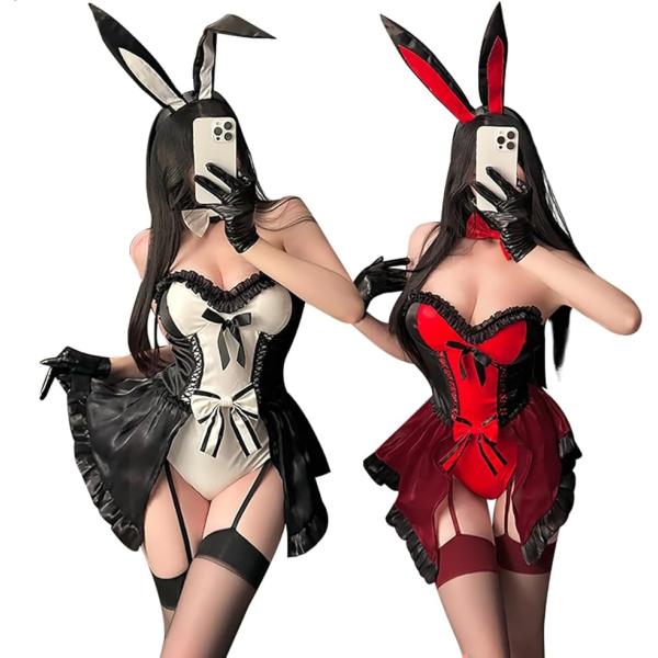 バリエーションコード : 2BUGPDSN6Y「セット内容」バニーガール衣装、蝶ネクタイ、手袋、ストッキング、ウサギ耳カチューシャ付き これ一つでコーディネートが完成する充実のセット内容　「フリーサイズ」身長目安150〜165cm M〜L相...