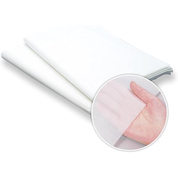 バリエーションコード : 2BUH6RWX98部分使いに便利。ミニサイズの防水ペーパーシーツ100枚セットです。使い捨てタイプで、衛生的かつ手間なく使用可能。ベッドや衣類などを、水濡れ・汚れから保護します。サイズは40x60cmまたは60x...