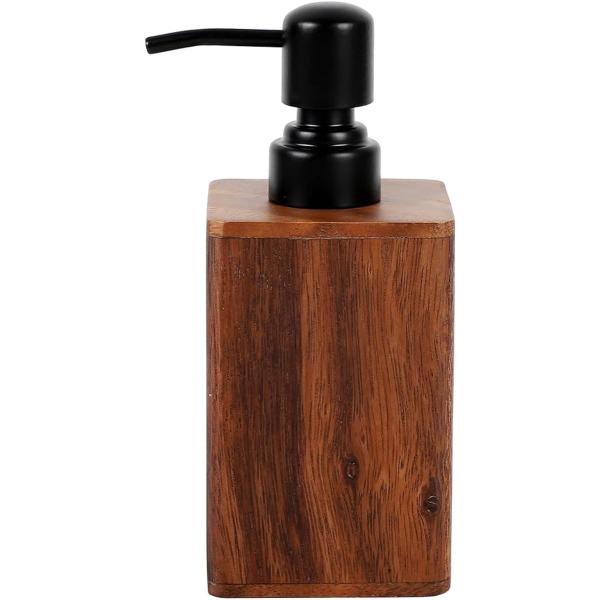 バリエーションコード : 2BUHFO9S0L高級感あふれる木製ソープディスペンサー。天然木を使用し、ナチュラルな風合いと温かみのあるデザインが特徴です。200mlと400mlの2サイズ展開で、用途に応じて使い分けが可能。ハンドソープやシャ...