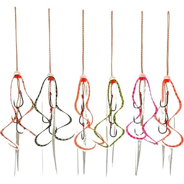 バリエーションコード : 2BUHR9P466「極細タイラバネクタイ」 水抵抗を極限まで低減し、深海タイラバ釣行で素早くポイントへ到達。 繊細なシルエットと微波動で真鯛の警戒心を解き、低活性時でもバイトを誘発します。深場でも抜群の存在感を発...