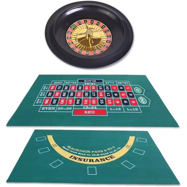 自宅がカジノに。リバーシブル仕様の本格ゲームマット ルーレットとブラックジャックの両面デザインで、気分に合わせて使い分け可能。フェルト素材を採用し、折り目が付きにくく、スムーズなチップやカードの動きを実現します。ラスベガスやマカオの本場カジ...