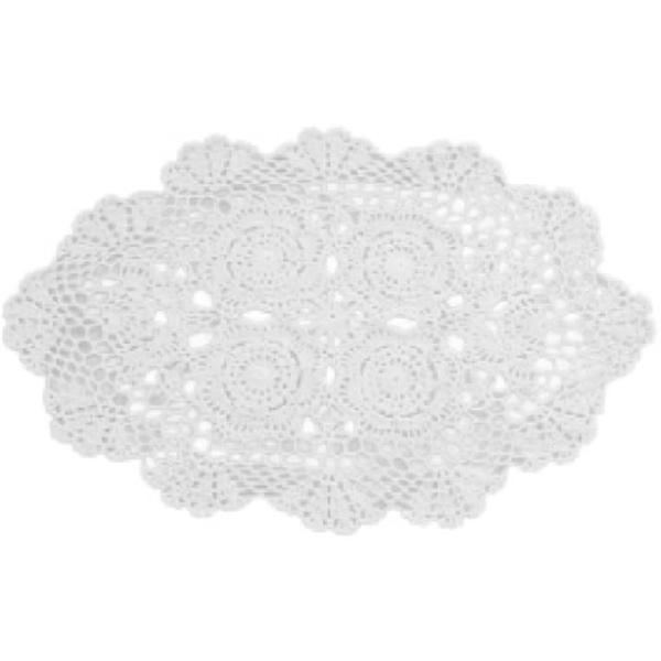 バリエーションコード : 2B945ORHYW楕円レースクロス 1枚の販売です。サイズ：30cmx45cm 重量：47g材質：綿 色：白＊環境の違いで、色の見え方に若干差が生じる場合がございます。＊製造、輸送の過程で、大きさ、形に個体差があ...