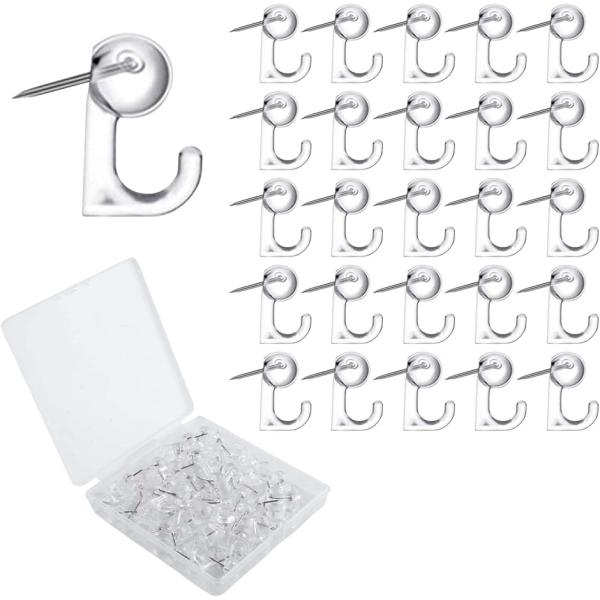 パッケージ内容:透明なプラスチック製のプッシュピンフック50個で、日常の使用と交換に十分です。持ち運びや整理が簡単な携帯用透明収納ボックスが付属しています素材:プレミアムプラスチックとステンレス鋼の針でできており、折れたり破れたりしにくく、...