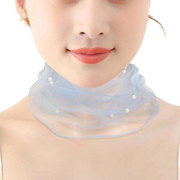 バリエーションコード : 2BUIHOY8QI素材：ポリエステル（チュール生地）パール装飾 縦：36cm 横：22cmアクセサリー感覚で美しく隠してくれるネックカバー2枚セット。ふんわり軽い薄手チュール素材で通気性も抜群。暑い季節でも快適に...