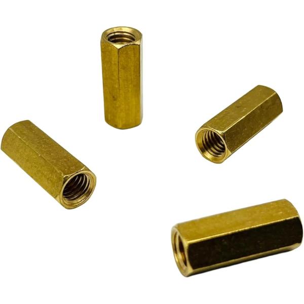 バリエーションコード : 2BUIXU93TK「真鍮M8ナット」この六角ナットは、M8、ピッチ1.25、長さ25mmのロングナットです。真鍮のゴールドカラーが美しい見た目の、デザイン性ある高ナットです。アルミやアルマイトのナット・ネジとはひ...