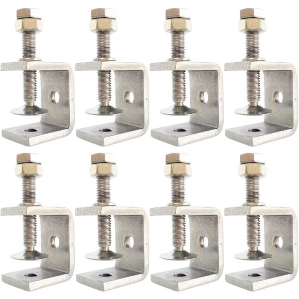 バリエーションコード : 2BUU5YUD0OJMAEK DIY　コーナークランプ　木工　金具　接着　SUS 固定　溶接　防錆　ずれ防止　C型　小型　30mm 8セット