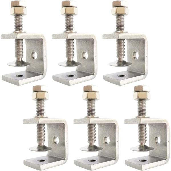 バリエーションコード : 2BUU5YUD0OJMAEK DIY　コーナークランプ　木工　金具　接着　SUS 固定　溶接　防錆　ずれ防止　C型　小型　30mm 6セット