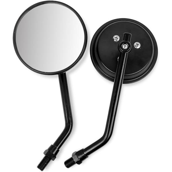 バリエーションコード : 2BUJC6I5NI「デザイン性」レトロな丸型ミラーで、簡単に旧車風カスタムが楽しめます。「簡単装着」10mm正ネジの左右セットで、多くのバイクにそのまま装着。「機能性」角度・高さが調整でき、見た目と実用性を両立。...