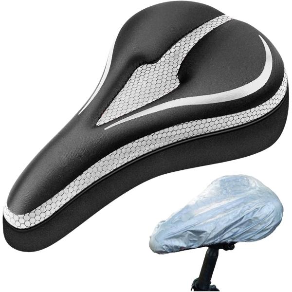 「快適な座り心地」3Dハニカム構造により体圧を効果的に分散し、お尻の痛みを軽減します。通気性も高く、長時間の使用でも快適です。「高密着固定」長めのポケットと2本の面ファスナーでしっかり固定。走行中にズレず安定性が高い設計です。「夜間も安心」...