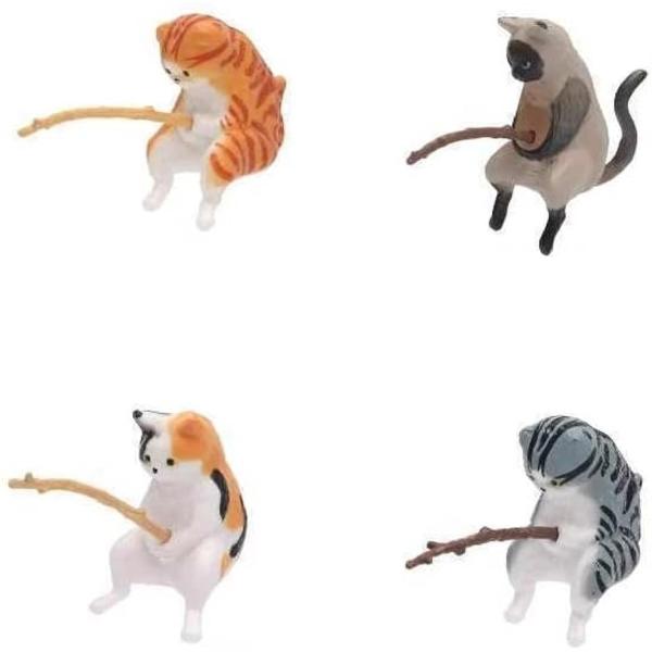 「癒しの空間」見るだけで心が和むデザインです。水槽やデスク、ベッドサイドに置くだけで、日常のストレスを軽減し、リラックスした雰囲気を作り出します。猫たちの愛らしい姿が、あなたの空間に癒しをもたらします。「安全性と耐久性」このフィギュアセット...