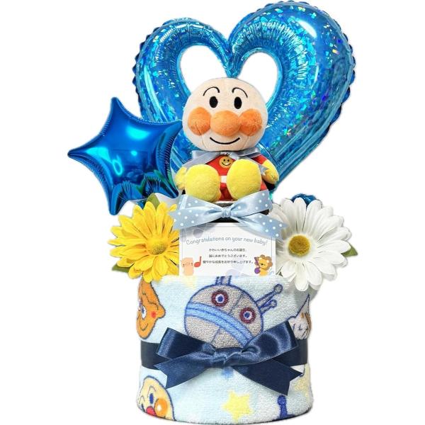 バリエーションコード : 2BUKKHU9R8人気キャラクターの可愛らしいデザイン: 男の子にぴったりの可愛らしいデザインされたおむつケーキは、見るだけで心が温まるキュートさ。赤ちゃんの誕生を祝う贈り物です。実用性と安心感: 高品質なおむつ...