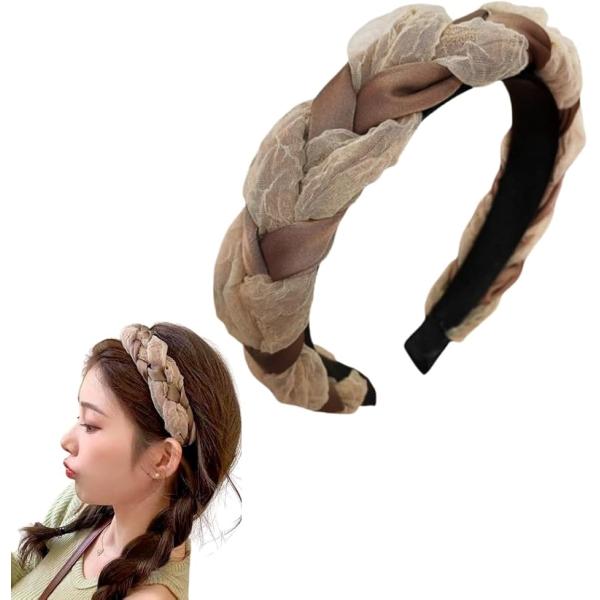 バリエーションコード : 2BUKSO6DR2「ふんわりレース編みで即映え」 空気を含んだような立体感レースxツイスト編み。被るだけで“盛れる”ヘアアクセ。「幅広ボリュームで小顔効果」 トップに高さと横幅を出し、顔まわりをきゅっと引き締め見...