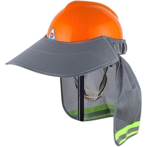 「ヘルメットに簡単装着｜UV対策」あらゆるヘルメットに取り付け可能な日除けサンシェード。作業中も直射日光を遮り、顔や首を紫外線から守ります。「通気性抜群メッシュ生地｜UPF50+仕様」通気性の良いメッシュ構造でムレにくく快適。UVカット率9...