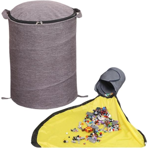 バリエーションコード : 2BULO8XS6D「お片付け簡単。プレイマット一体型」遊んだ後はマットの紐を引くだけでサッと収納完了。小さなブロックや人形などの紛失を防ぎ、お子さまでも楽しくお片付けできる設計。散らかりやすいおもちゃをまとめてス...