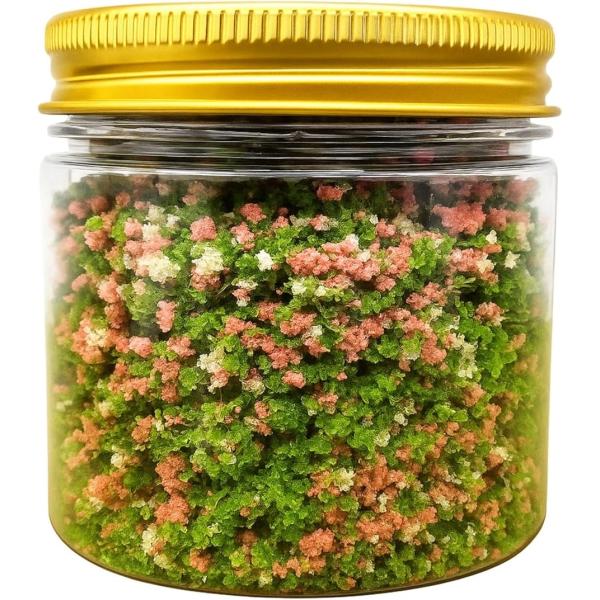 「一瞬で春爛漫。リアルな桜の表現が可能」桜やピンク系の花を再現したパウダー（ミニチュアフラワー）は、ジオラマや鉄道模型の情景に春爛漫の美しいお花畑を手軽に作り出せます。リアルな色合いと質感で、作品の完成度を格段に向上させます。「広範囲の装飾...