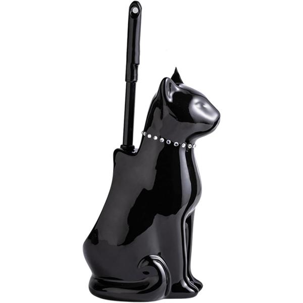 バリエーションコード : 2BULT1N3QC「隠して魅せる猫デザイン」 トイレブラシを猫のオブジェ風スタンドに収納できる画期的なアイデア商品。生活感の出やすい掃除道具をおしゃれなインテリア雑貨に変えて、トイレ空間に清潔感と遊び心をプラス。...