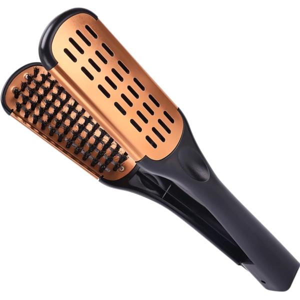 バリエーションコード : 2BUN8R35VP「髪をしっかり挟むツインブラシ構造」 両面ブラシで髪を逃さずキャッチ。ドライヤーを当てながら通すだけで、自然なストレートとツヤのある髪を簡単に再現できます。朝のスタイリング時間を短縮し、誰でもサ...