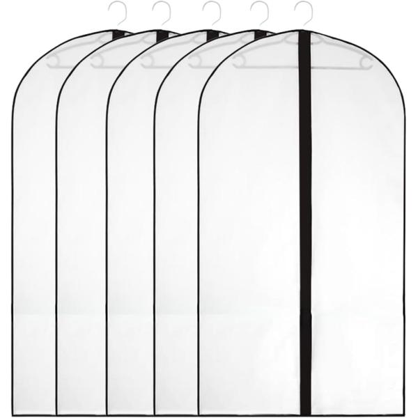 バリエーションコード : 2BUO06W0TXセット内容：半透明な衣類カバー5枚セット、ブラック縁取りデザインで高級感のある仕上がり機能性：ファスナー式で出し入れが簡単、衣類の出し入れがスムーズに行えます保護機能：大切な衣類を埃や虫から守り...