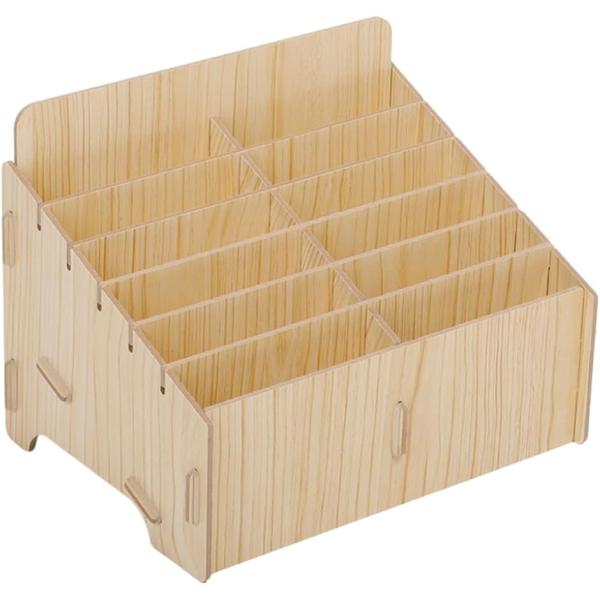 バリエーションコード : 2BUO0WU60N「自然な木目デザイン」空間に馴染む木製ラックでスマホをすっきり収納。「12台収納対応」教室や会場のスマホ管理にぴったりの大容量設計。「見せて守る収納」視界に入る場所に置くことで、盗難や誤操作を防...